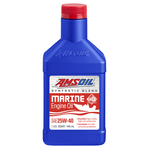 AMSOIL 25W-40 Synthetic Blend Marine Engine Oil